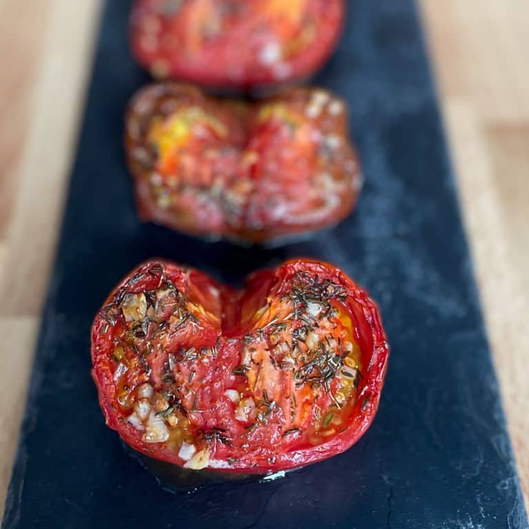 Air Fryer Tomatoes - Two Cloves Kitchen