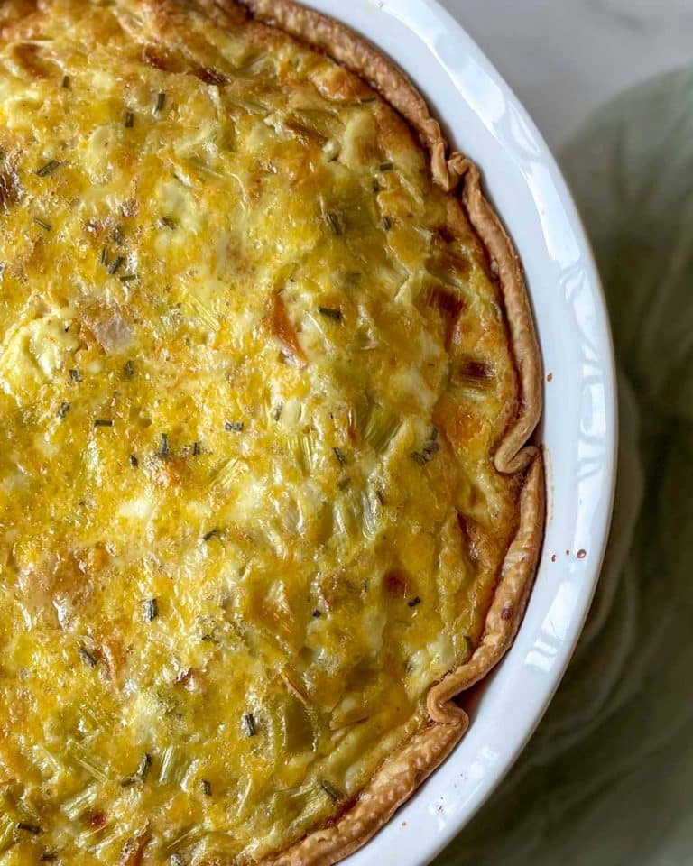 Leek & Squash Quiche - Two Cloves Kitchen