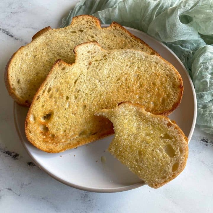 Air Fryer Toast - Two Cloves Kitchen