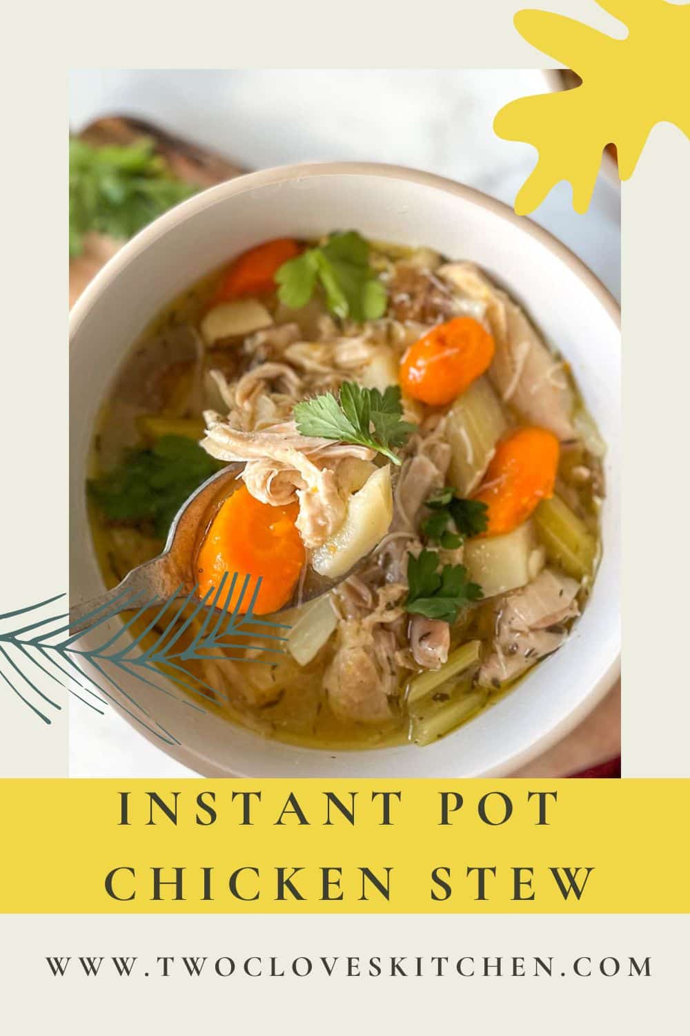 Instant Pot Chicken Stew - Two Cloves Kitchen