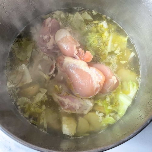 Chicken and Cabbage Soup with Ginger - Two Cloves Kitchen
