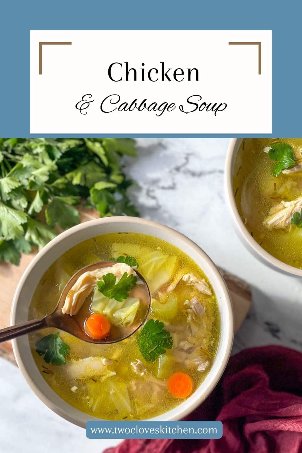 Chicken and Cabbage Soup with Ginger - Two Cloves Kitchen