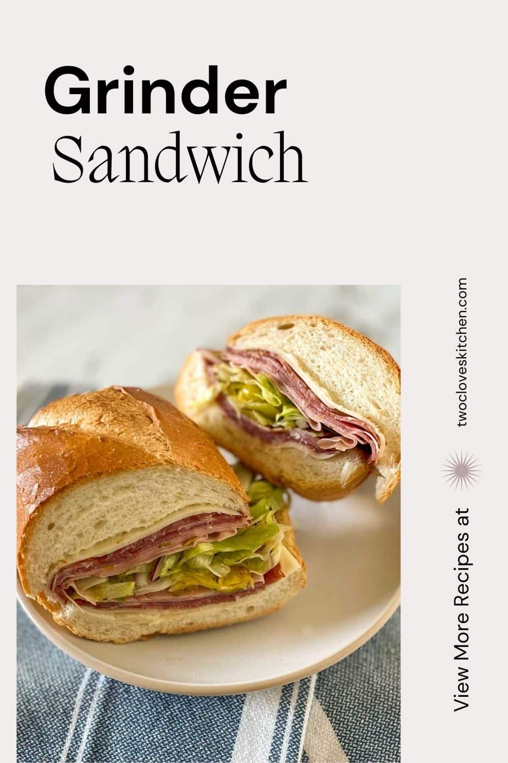 Italian Grinder Sandwich - Two Cloves Kitchen