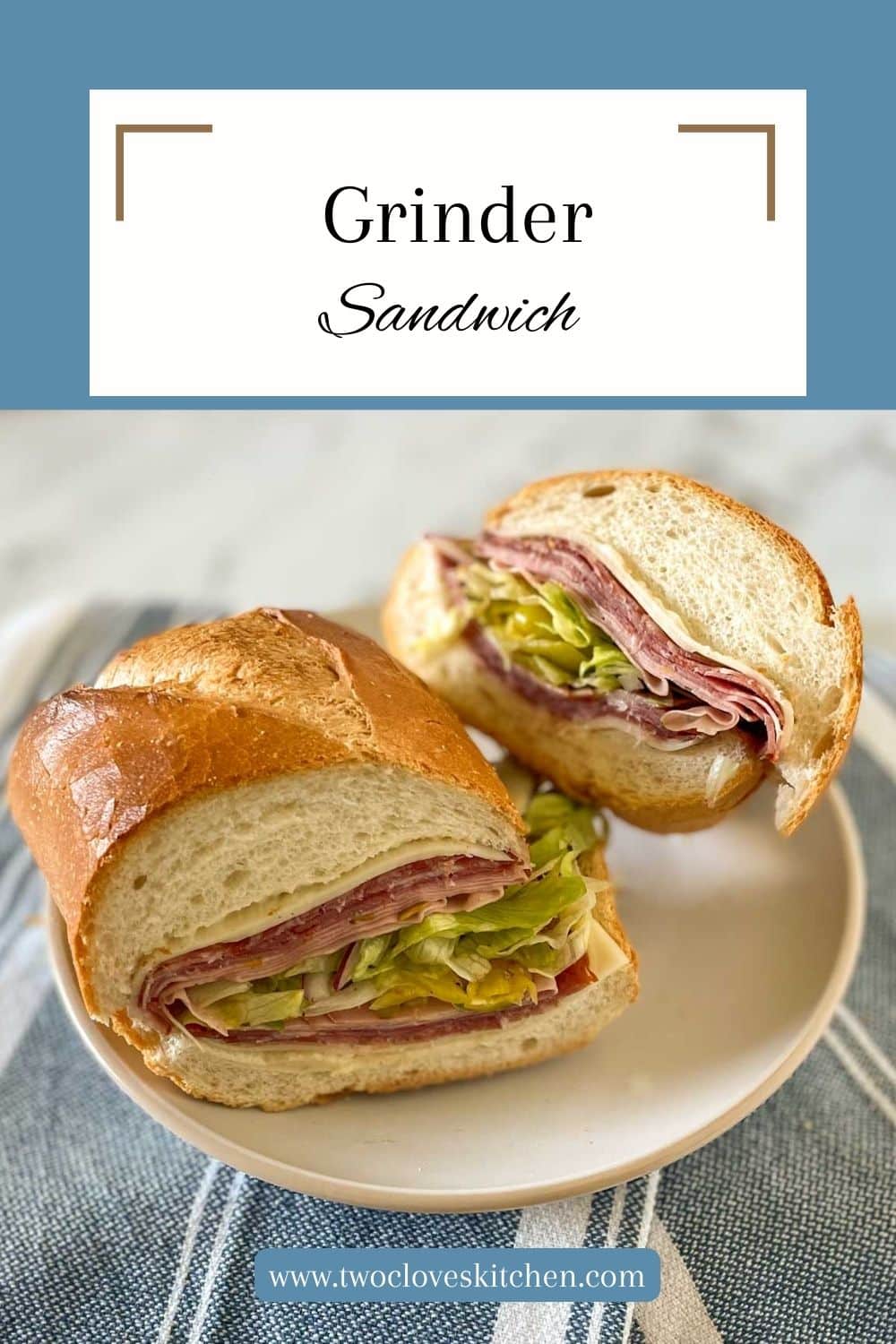 Italian Grinder Sandwich - Two Cloves Kitchen