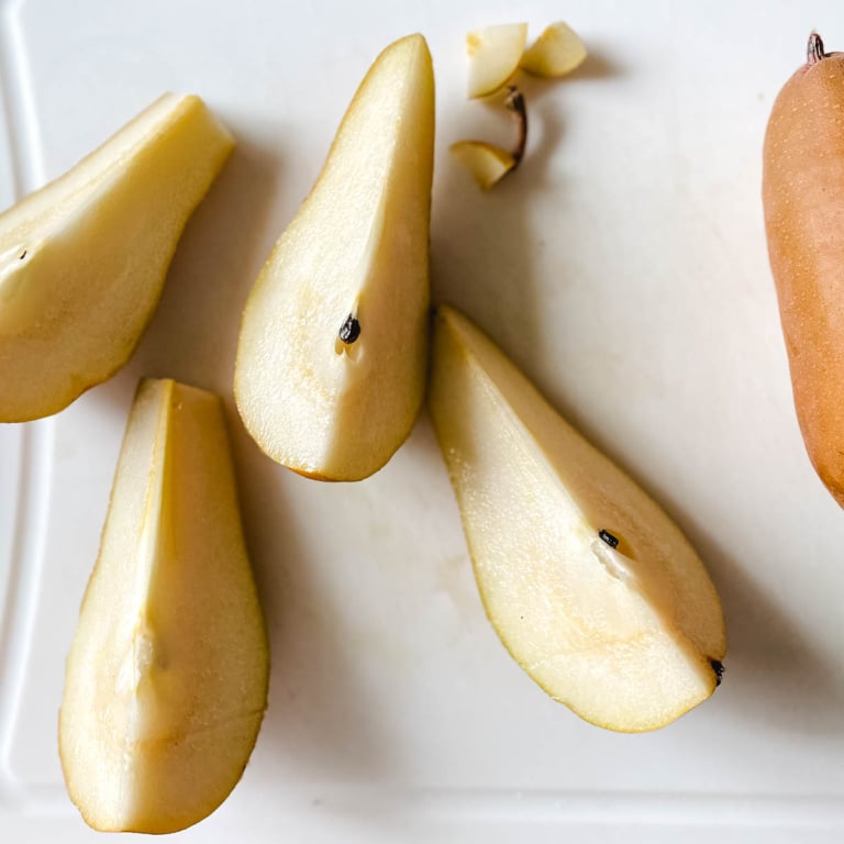 Easy Air Fryer Pears with Cinnamon - Two Cloves Kitchen
