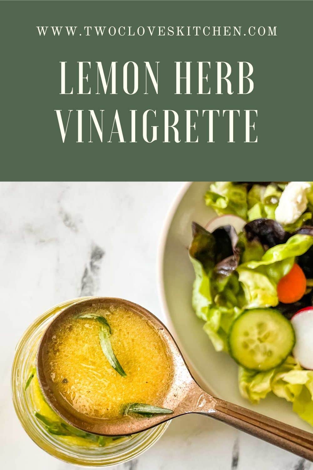 Lemon Herb Vinaigrette - Two Cloves Kitchen