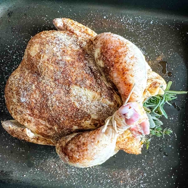 Christmas Roast Chicken with Orange Butter - Two Cloves Kitchen