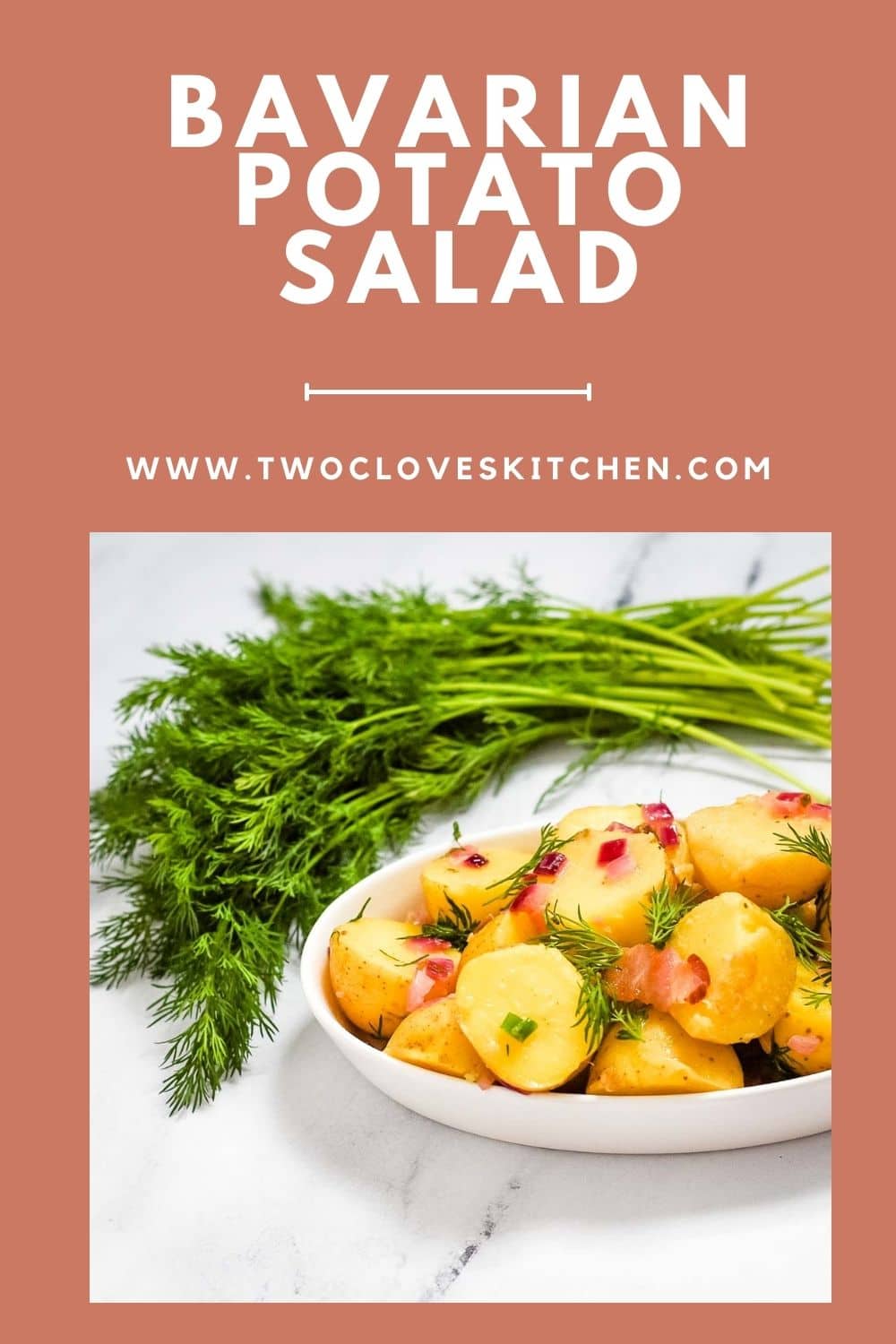 Authentic Bavarian Potato Salad with Bacon - Two Cloves Kitchen