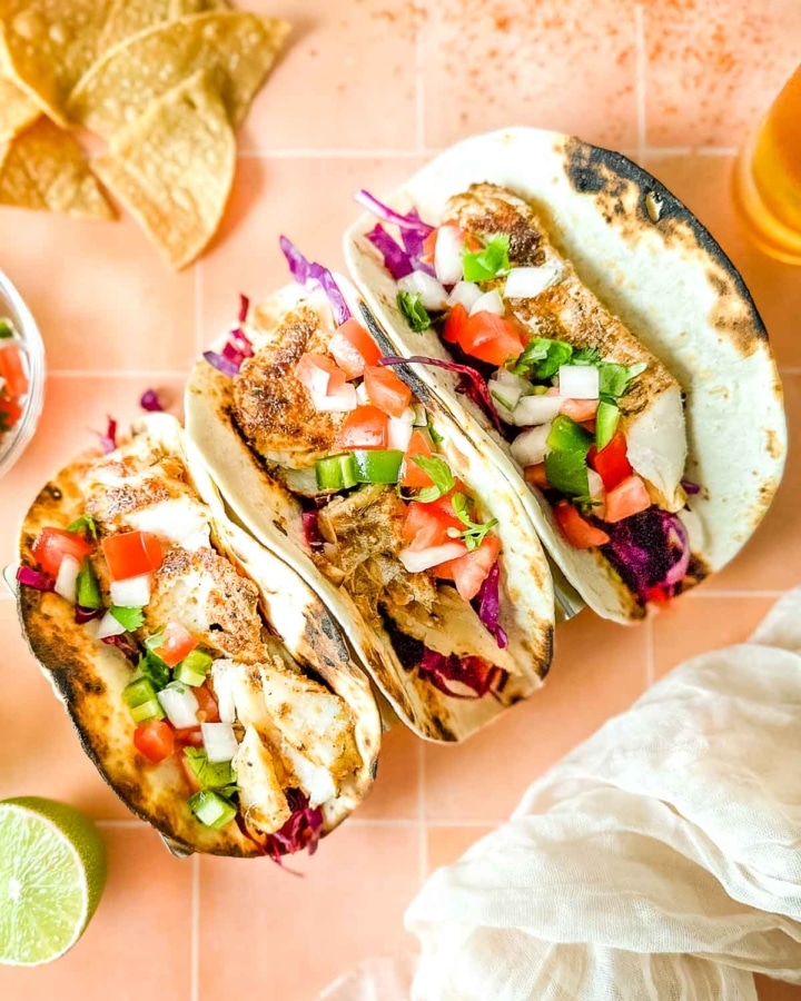 Blackened Cod Tacos - Two Cloves Kitchen