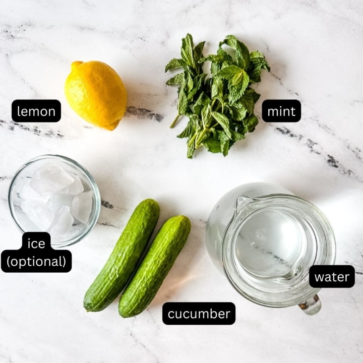 Cucumber Lemon Mint Water Recipe - Two Cloves Kitchen