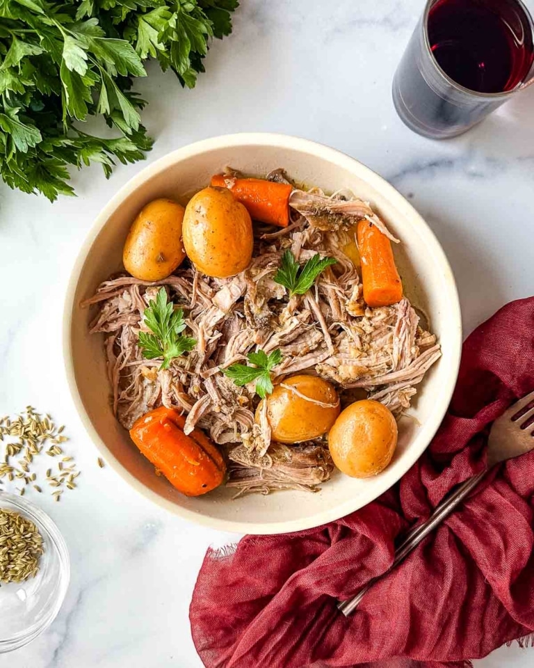 Slow Cooker Italian Pork Roast - Two Cloves Kitchen