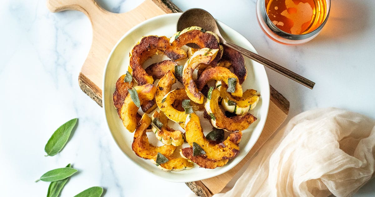 Sautéed Delicata Squash with Sage - Two Cloves Kitchen