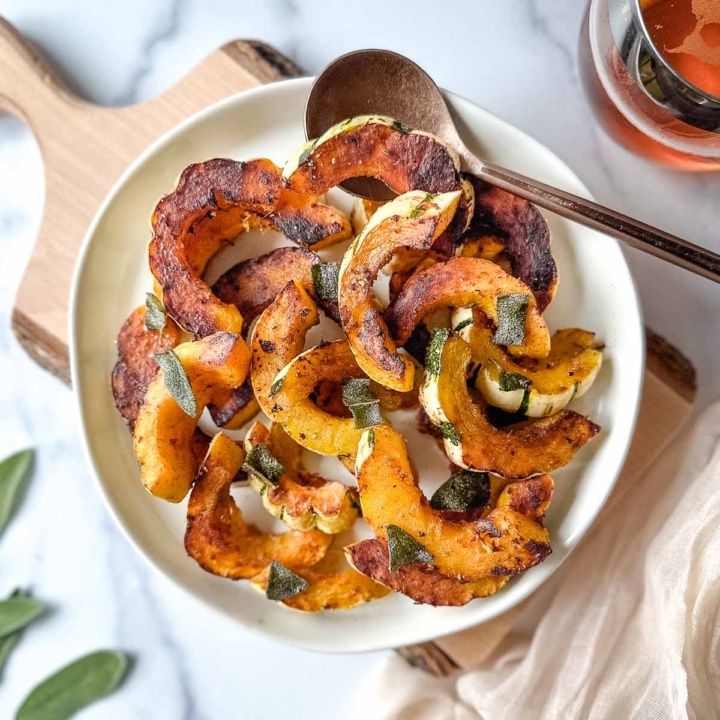 Sautéed Delicata Squash with Sage - Two Cloves Kitchen