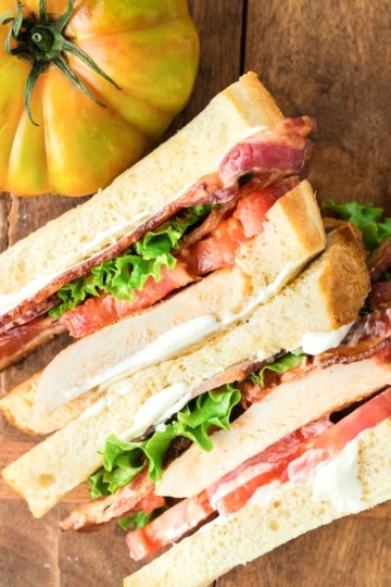 Chicken BLT Sandwich Recipe - Two Cloves Kitchen