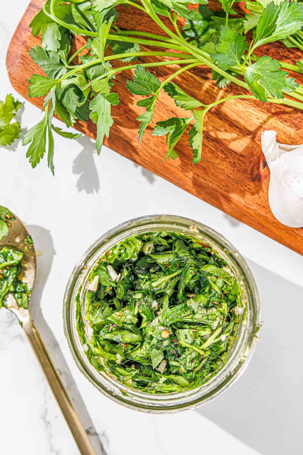 Cilantro Chimichurri Sauce Recipe - Two Cloves Kitchen